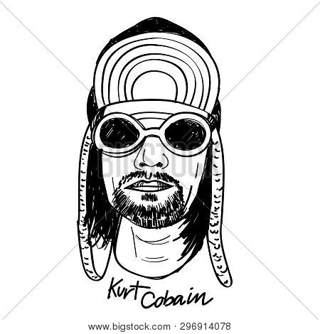 Kurt Cobain Cartoon Vector & Photo (Free Trial) | Bigstock