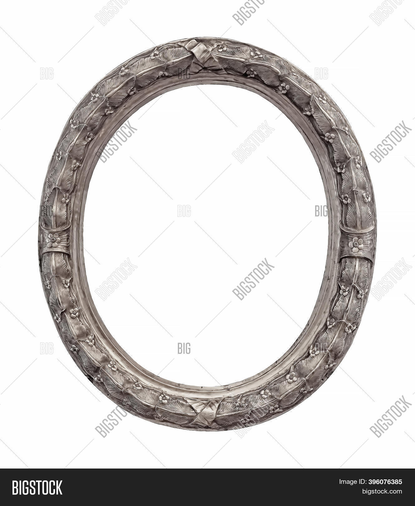 Silver Oval Frame Image & Photo (Free Trial) | Bigstock