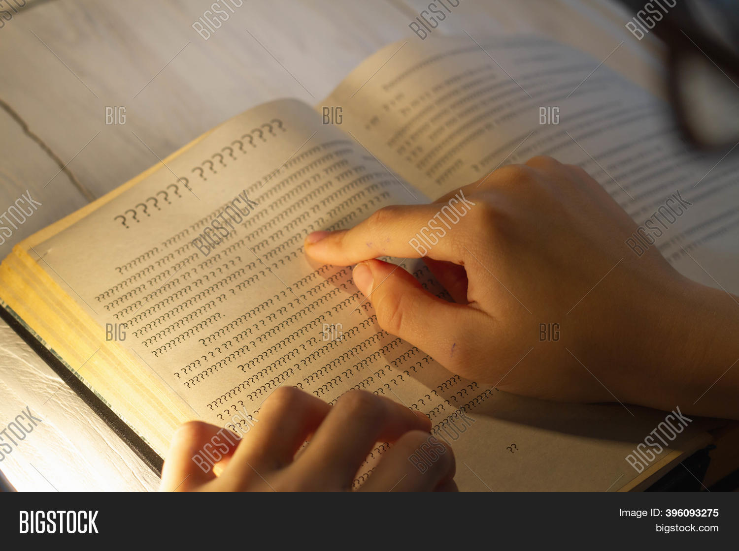 Person Tries Read Text Image & Photo (Free Trial) | Bigstock