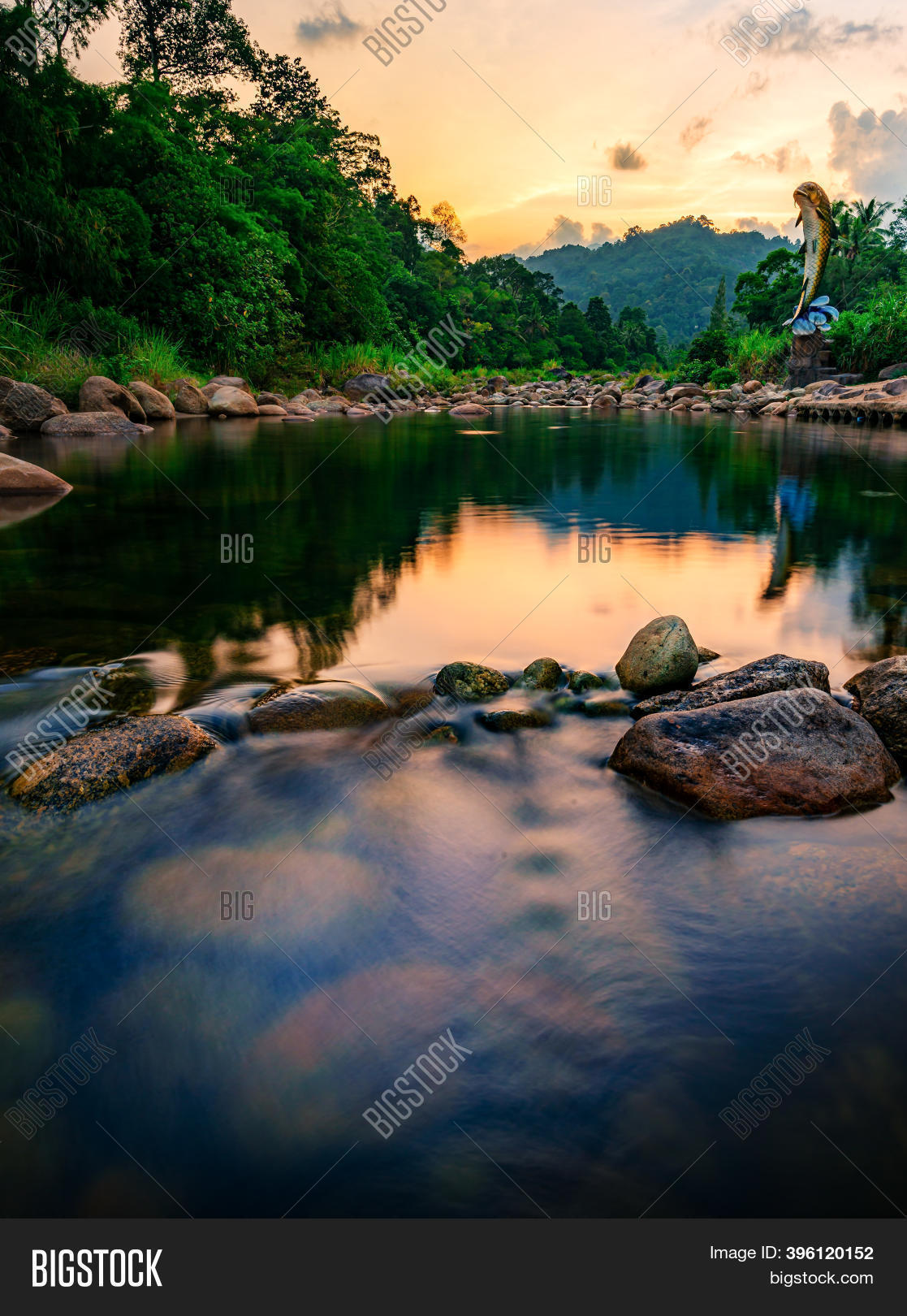 River Stone Tree Sky Image & Photo (Free Trial) | Bigstock