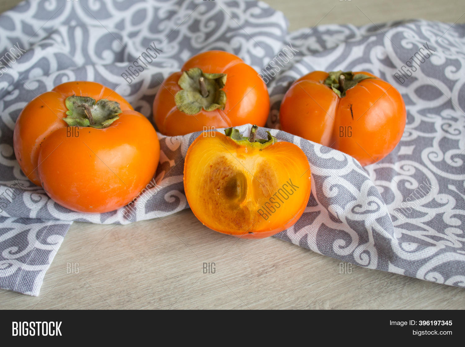 Fresh Ripe Persimmon, Image & Photo (Free Trial) | Bigstock