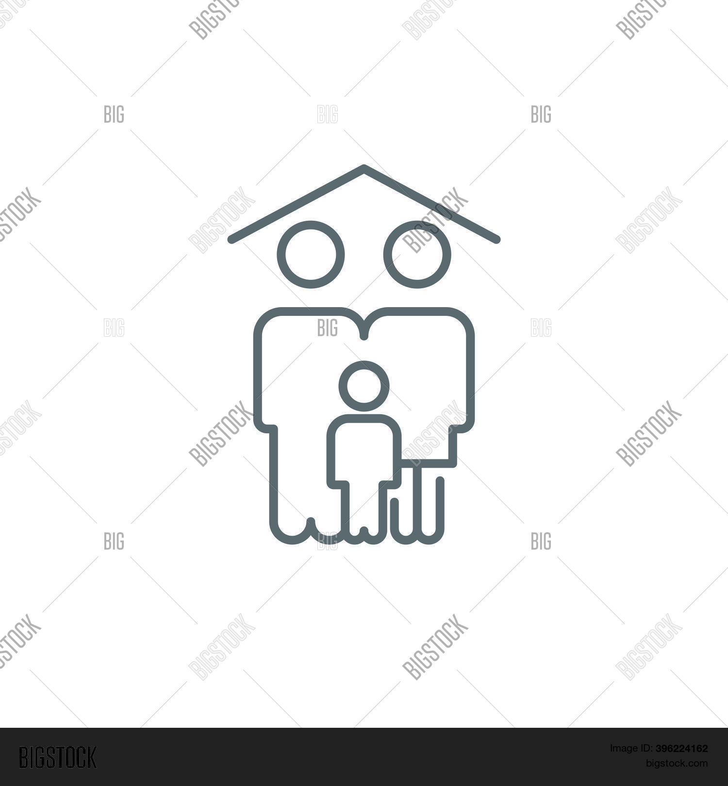 Family Home Icon, Vector & Photo (Free Trial) | Bigstock