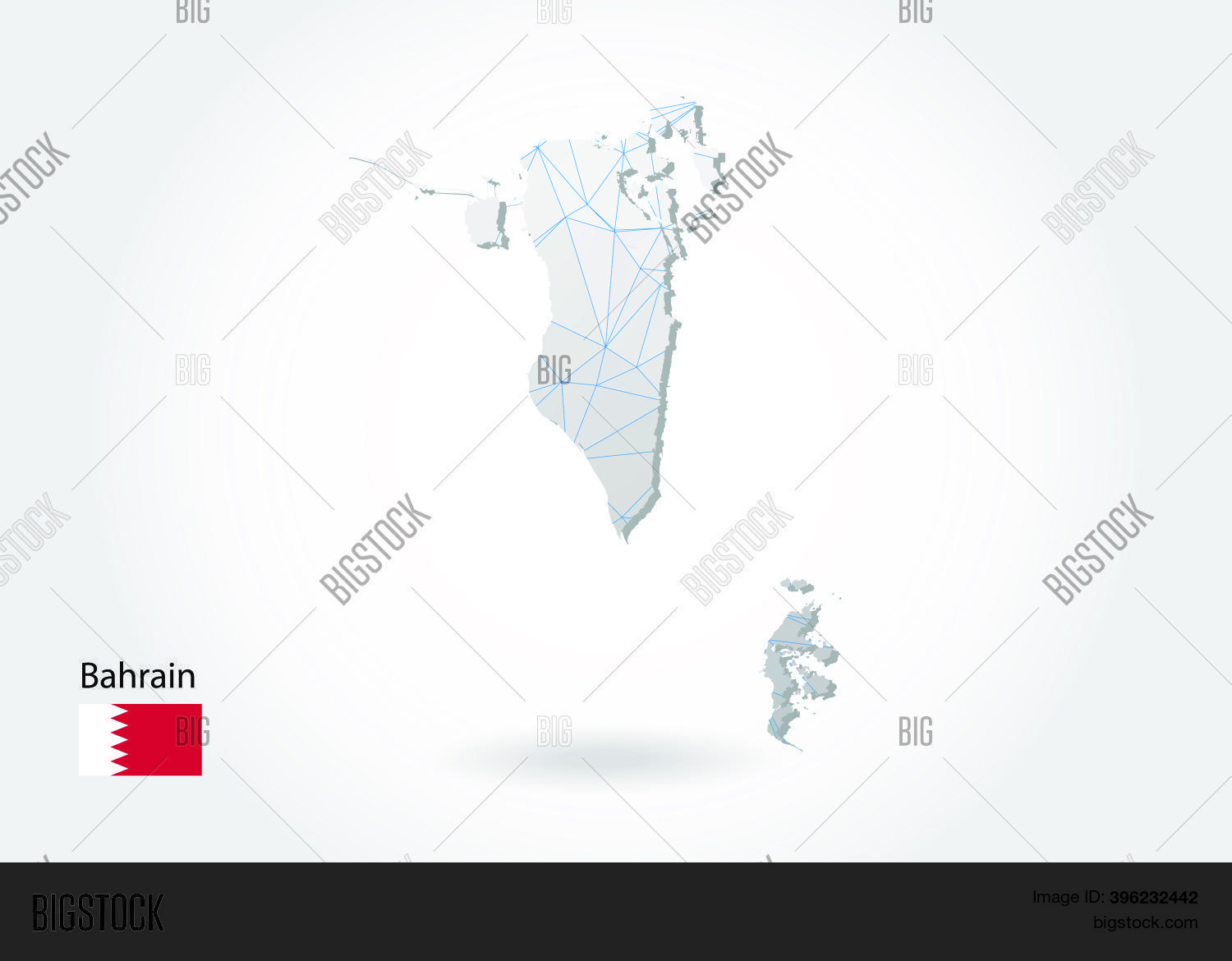 Vector Map Bahrain Vector & Photo (Free Trial) | Bigstock