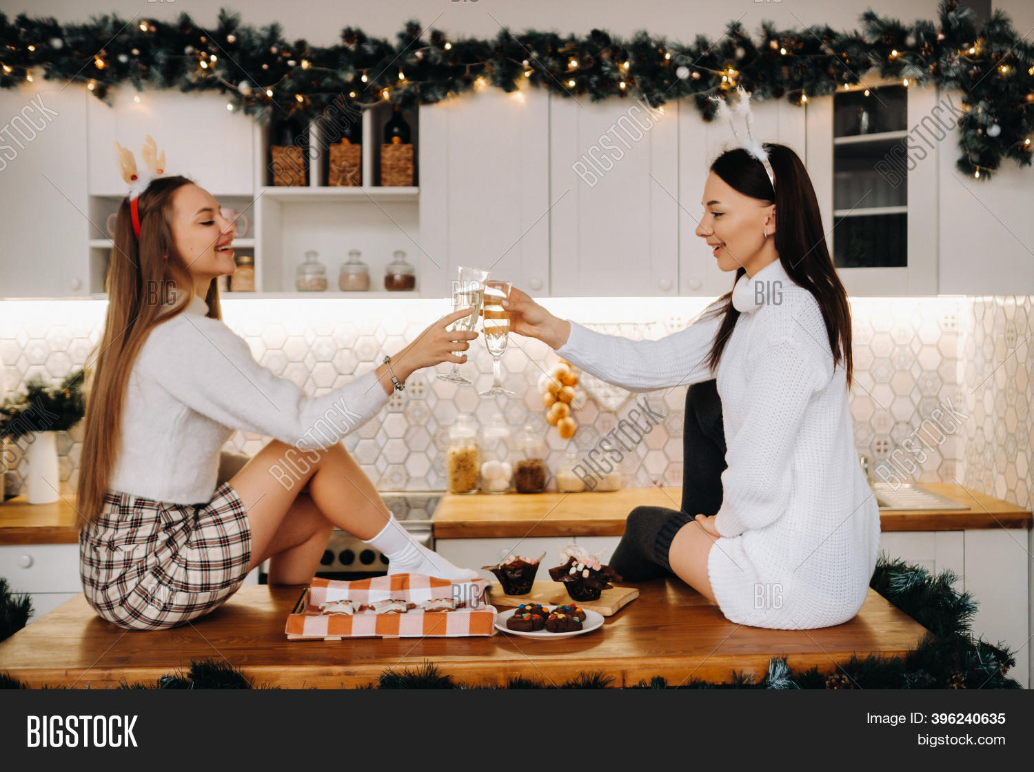 Two Girls Cozy Home Image & Photo (Free Trial) | Bigstock