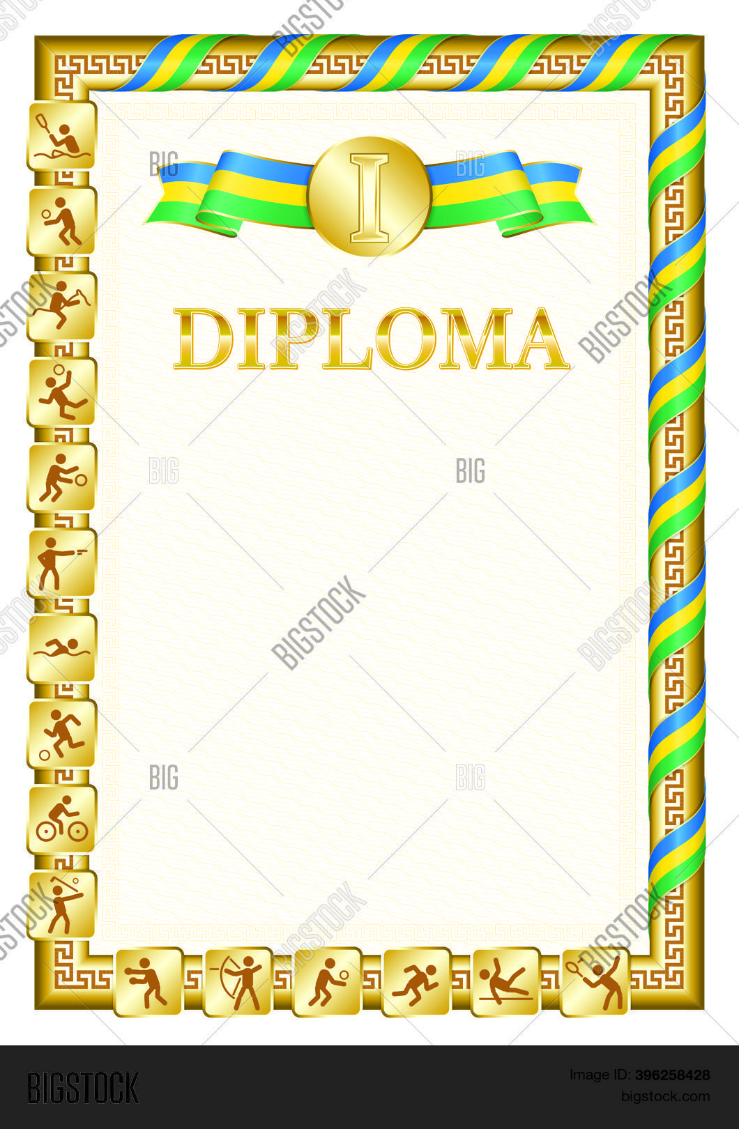 Vertical Diploma Vector & Photo (Free Trial) | Bigstock