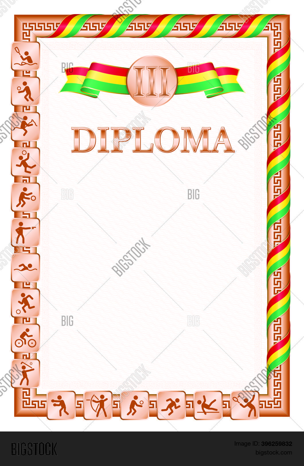 Vertical Diploma Vector & Photo (Free Trial) | Bigstock