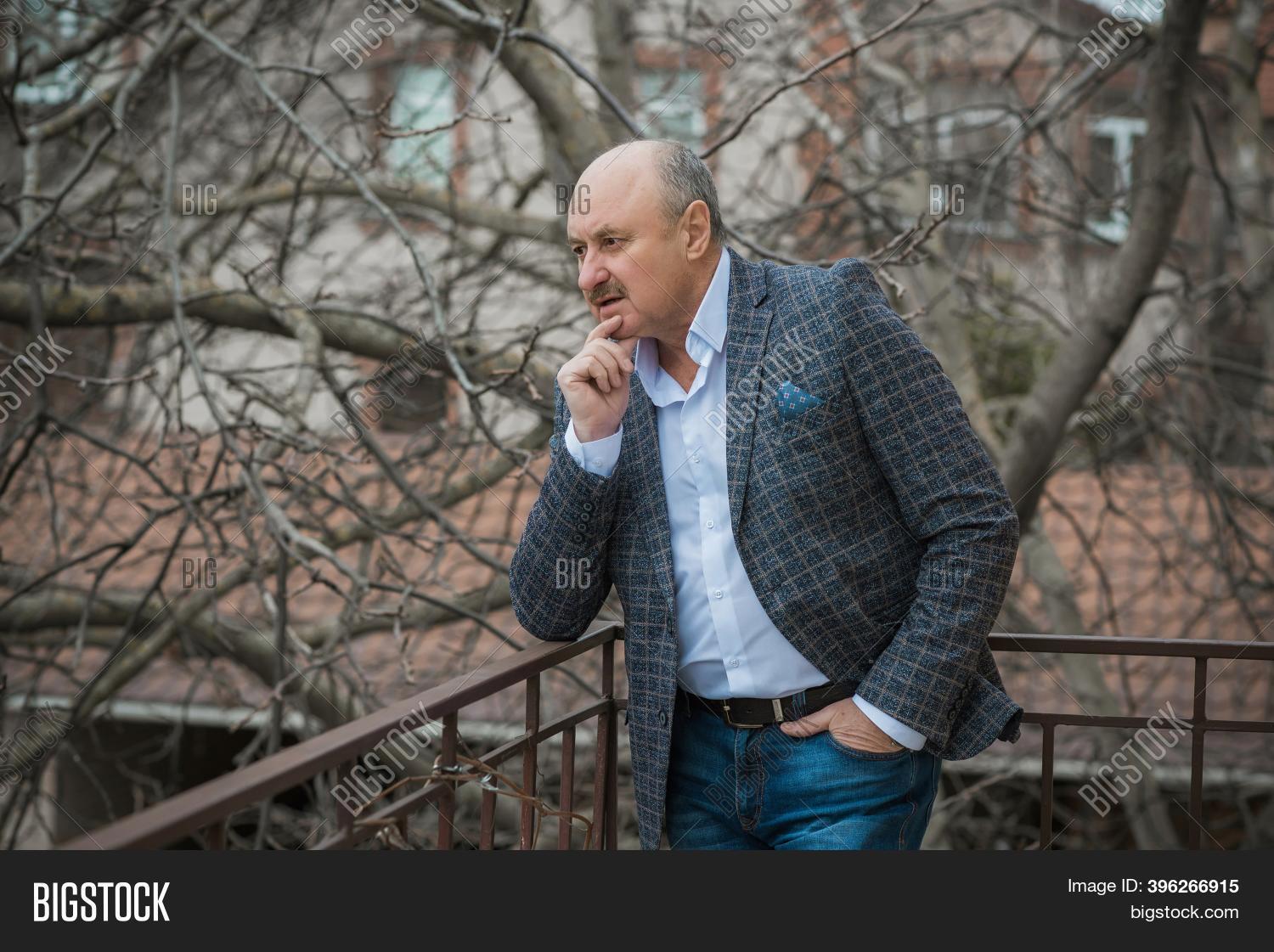 Senior Man Grief Image & Photo (Free Trial) | Bigstock