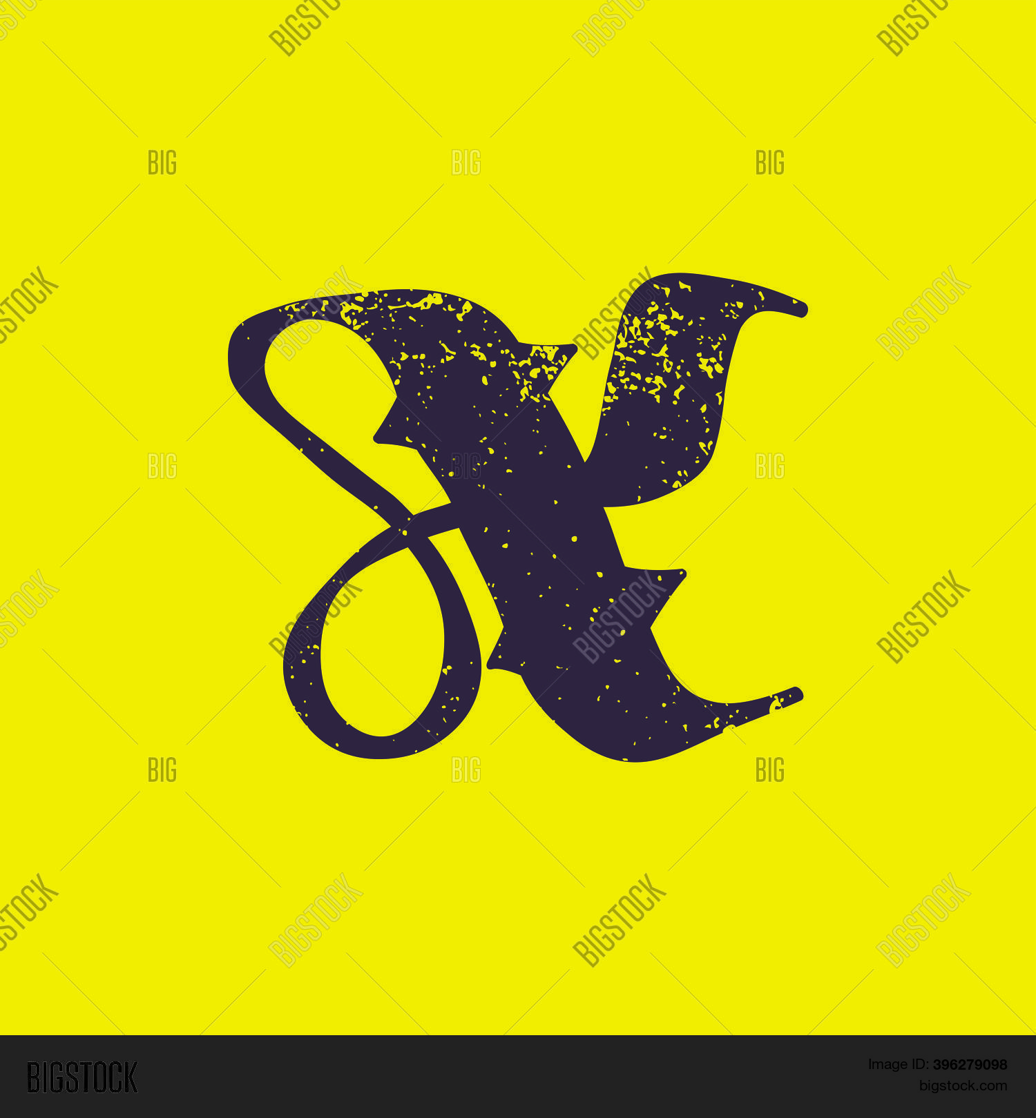 X Letter Calligraphy Vector & Photo (Free Trial) | Bigstock