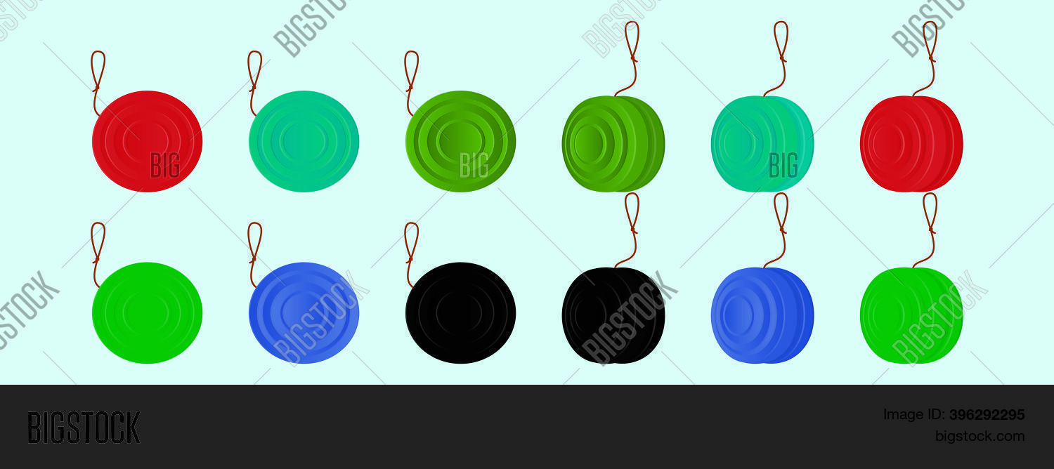 Set Yoyo Modern Vector & Photo (Free Trial) | Bigstock