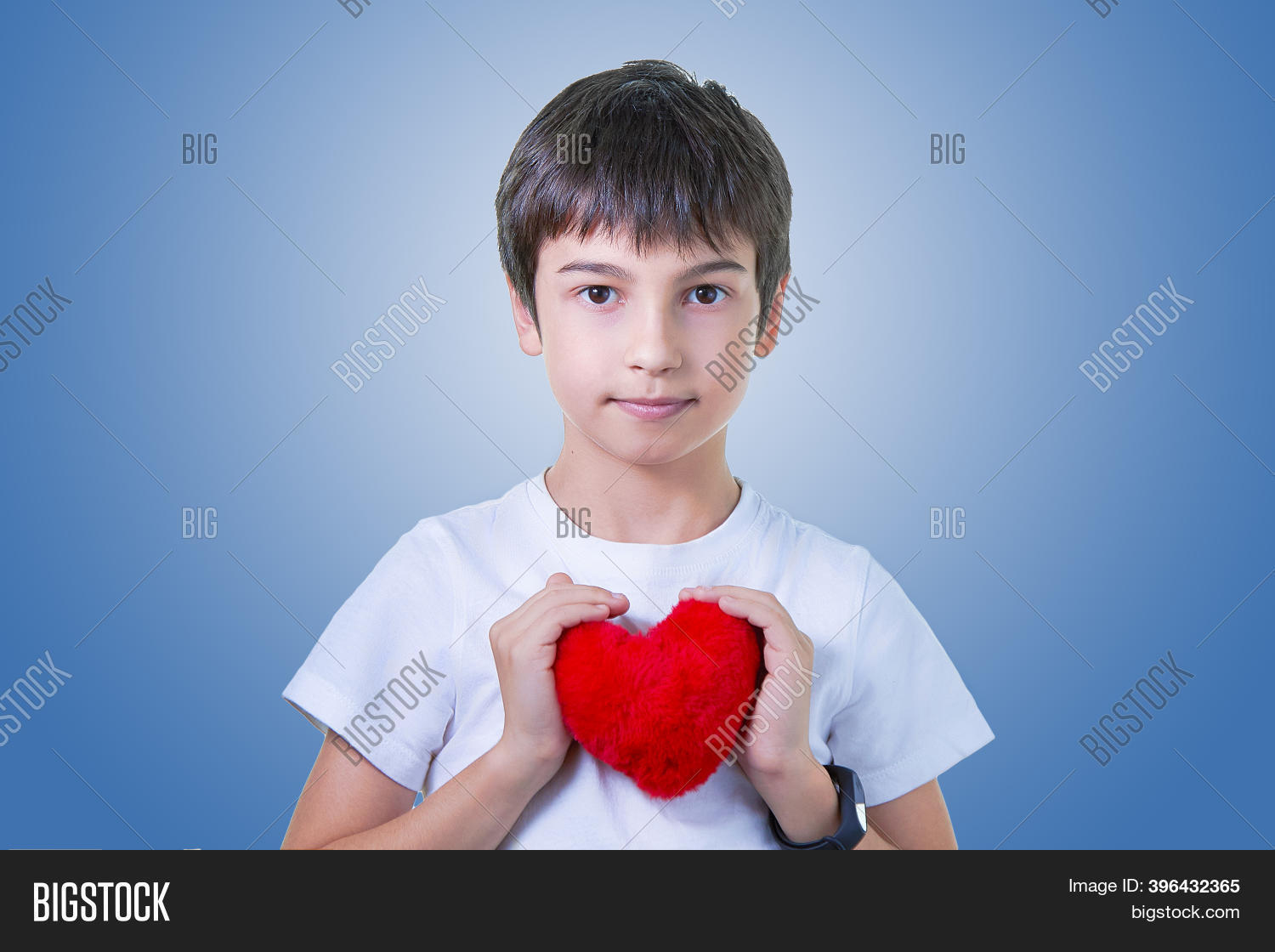 Child White, Red Heart Image & Photo (Free Trial) | Bigstock