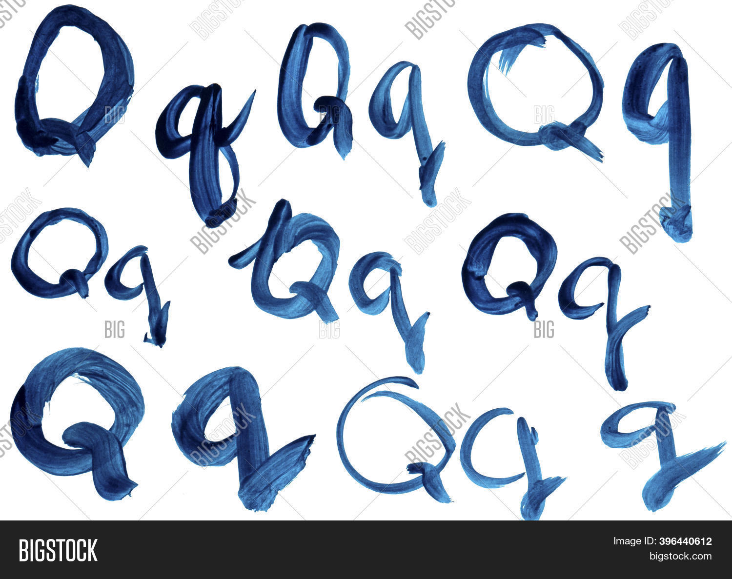 Letter Q Drawn Brush Image & Photo (Free Trial) | Bigstock