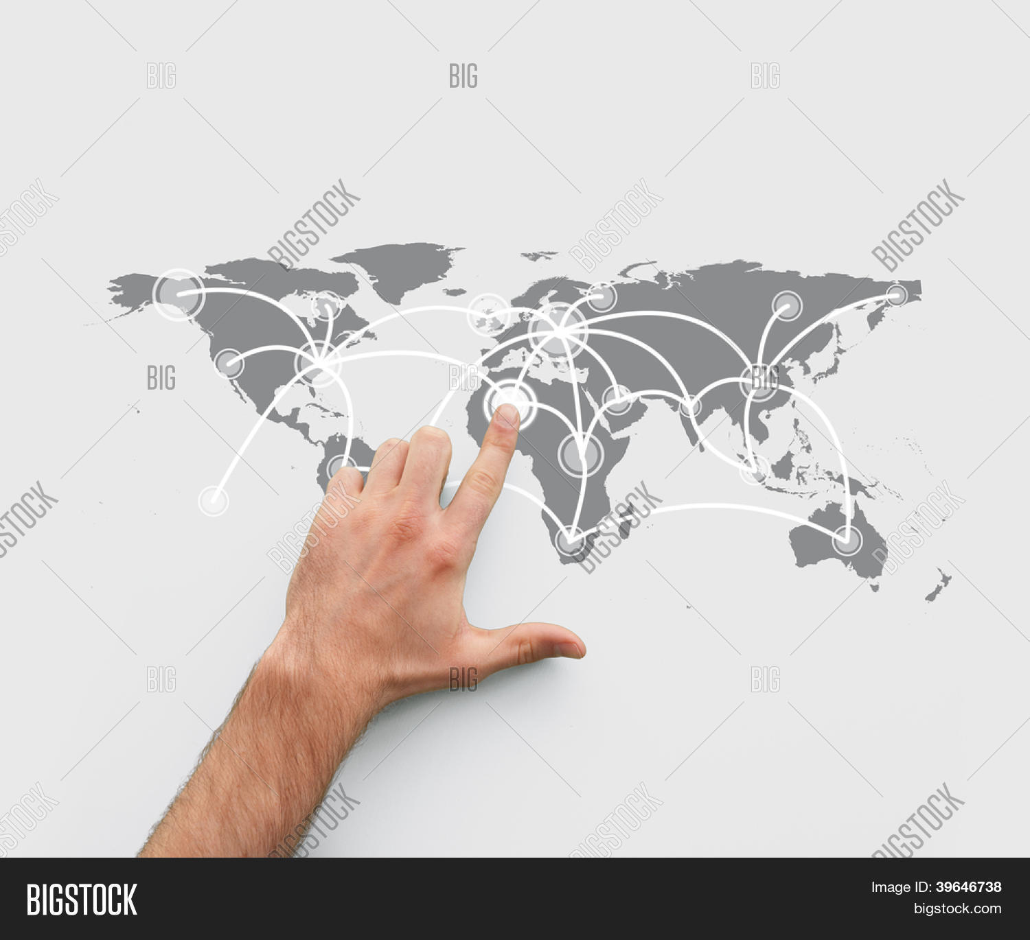 Finger Touching Map Image & Photo (Free Trial) | Bigstock