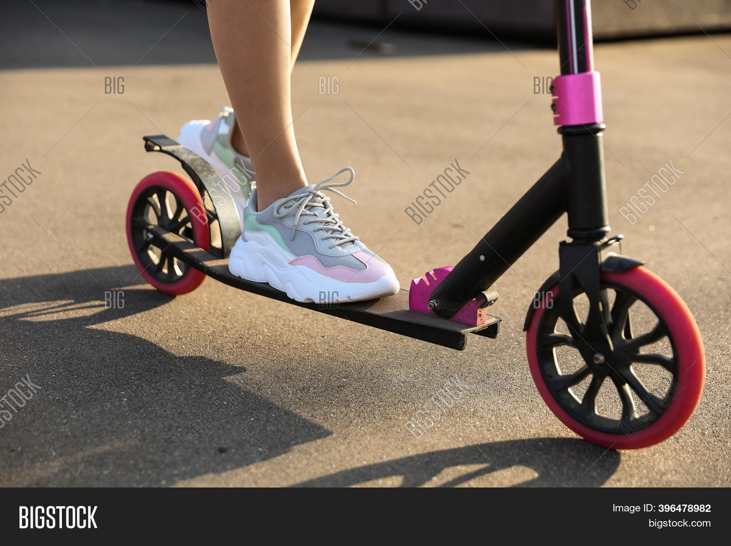 Woman Rides Scooter Image & Photo (Free Trial) | Bigstock