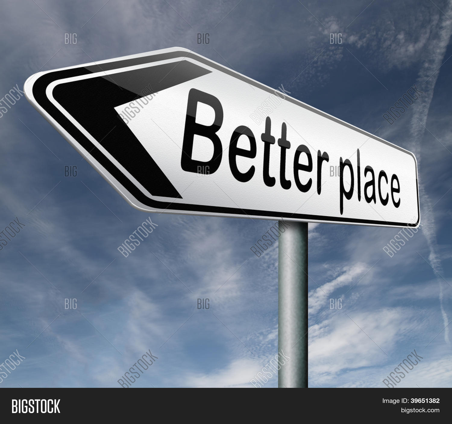 Better Place Pointing Image & Photo (Free Trial) | Bigstock
