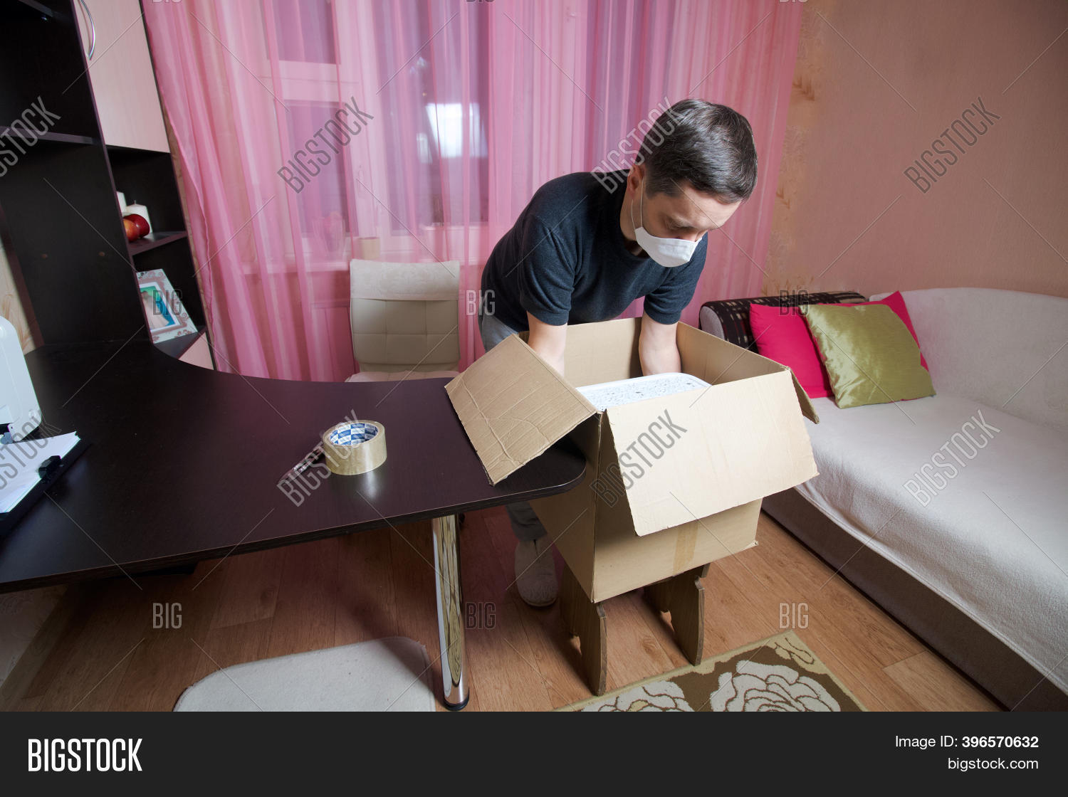 Man Takes Boxes Off Image & Photo (Free Trial) | Bigstock