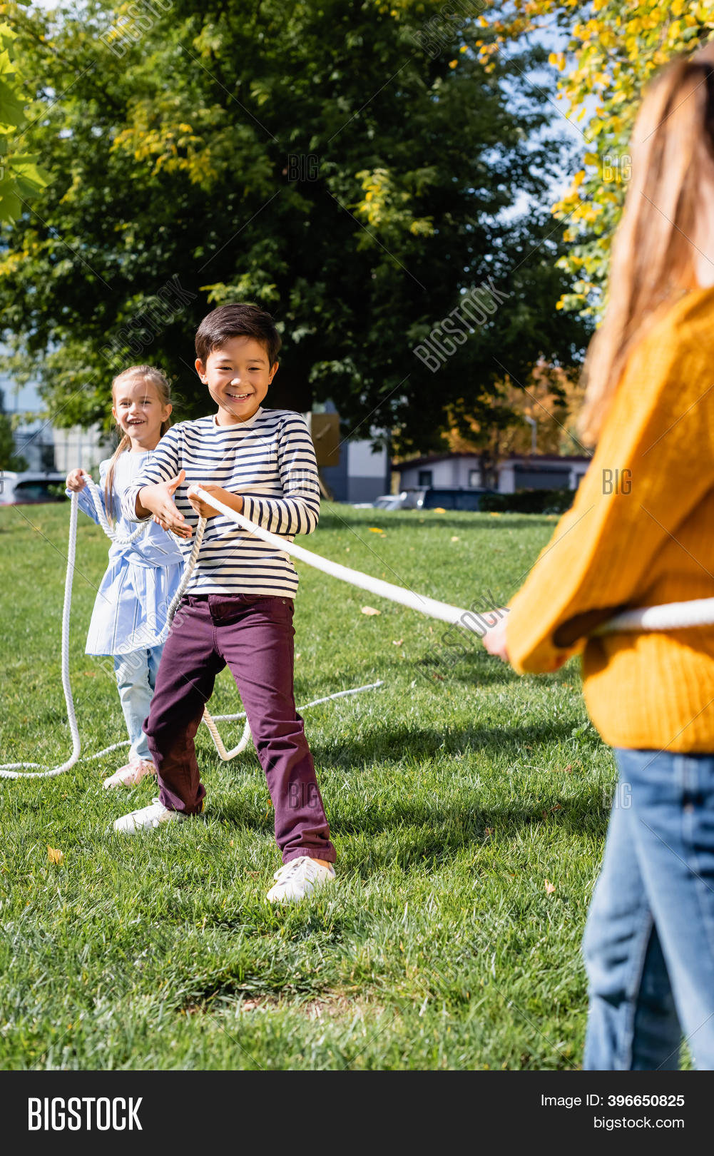 Asian Boy Pulling Rope Image & Photo (Free Trial) | Bigstock