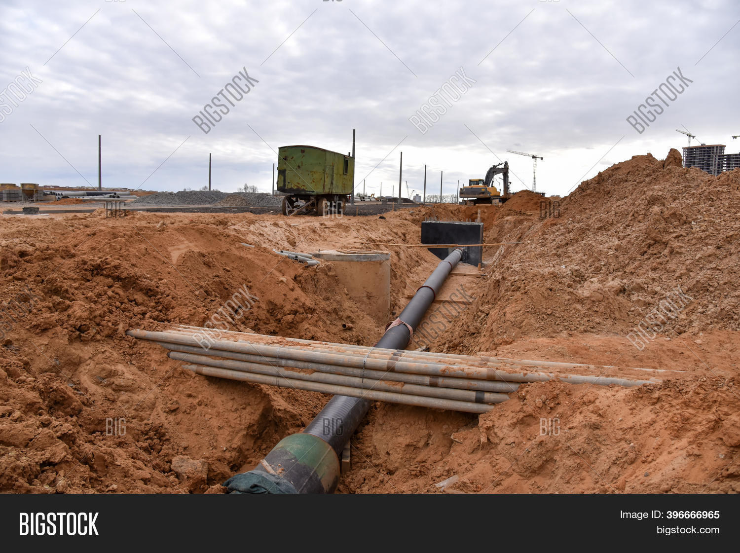 Sewer Pipes Laying Image & Photo (Free Trial) | Bigstock