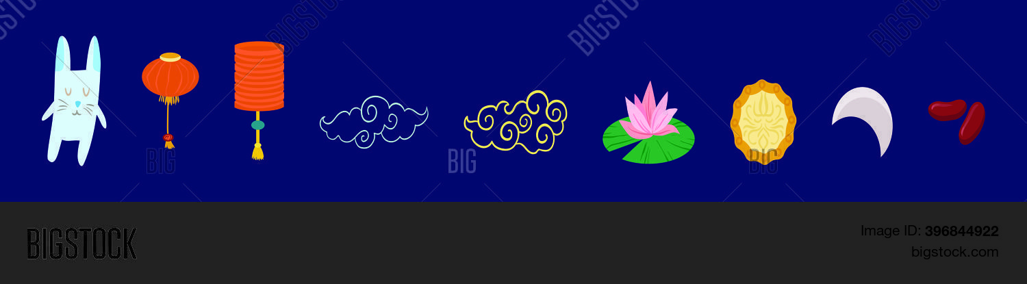 Set Festival Cartoon Vector & Photo (Free Trial) | Bigstock