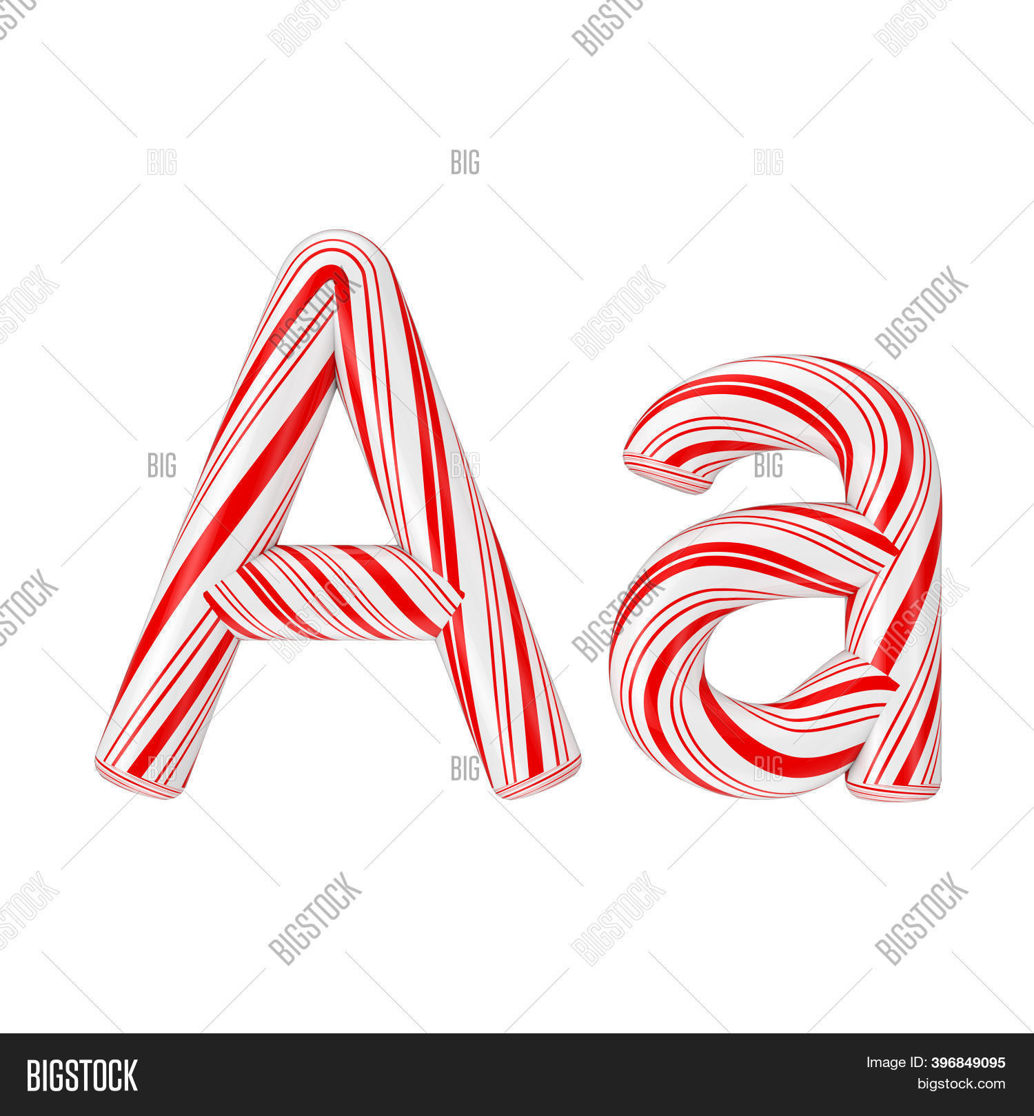 Letter Mint Candy Cane Image & Photo (Free Trial) | Bigstock
