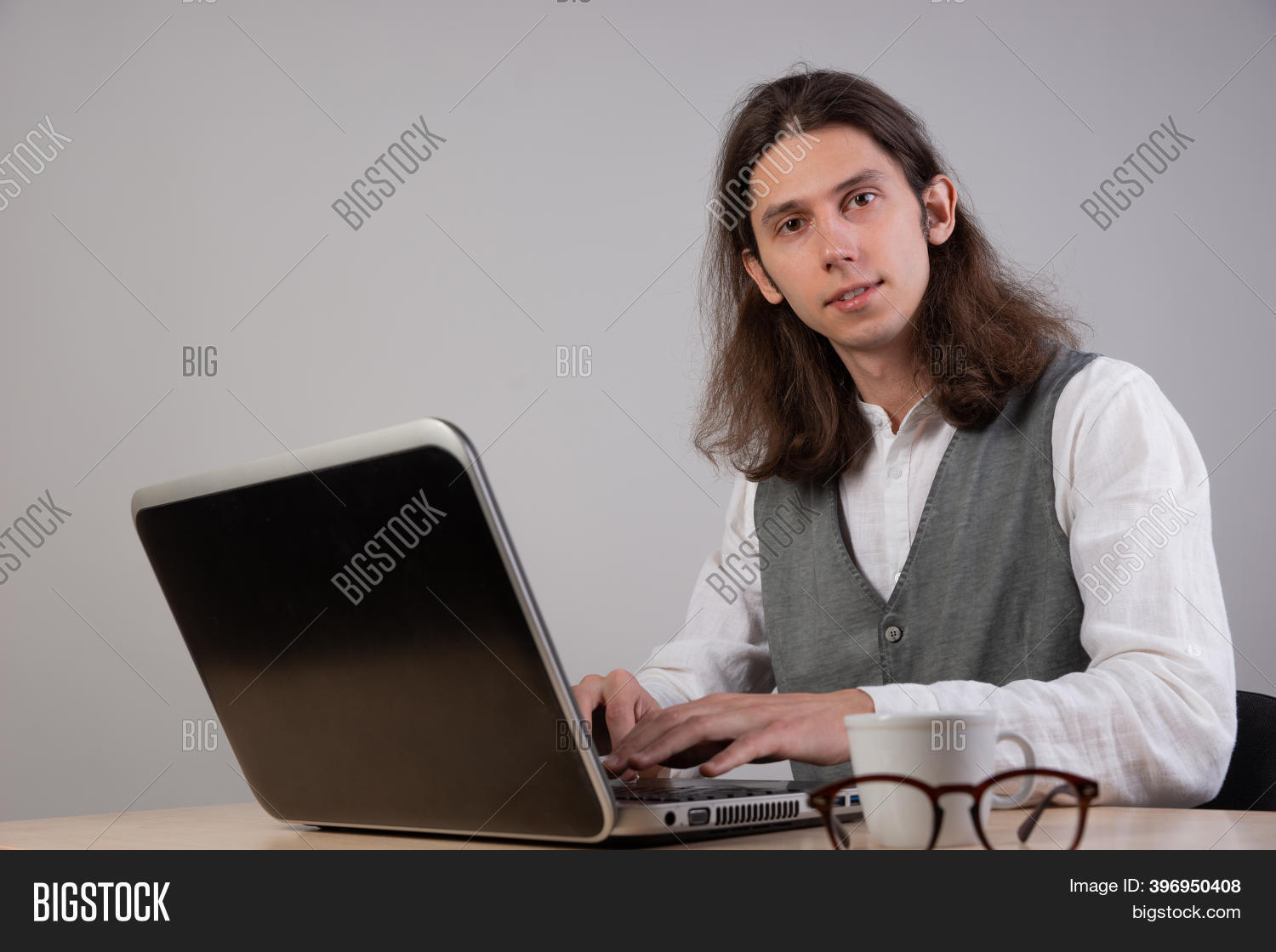 Geek Guy Learning New Image & Photo (Free Trial) | Bigstock