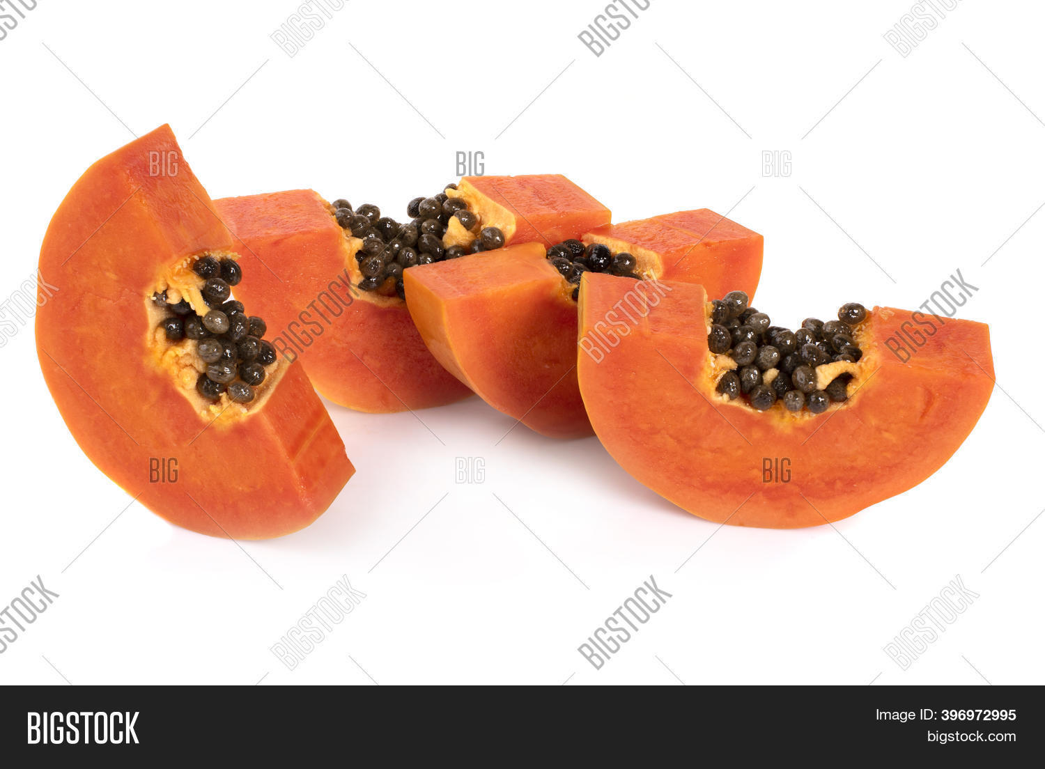 Slice Ripe Papaya Image & Photo (Free Trial) | Bigstock
