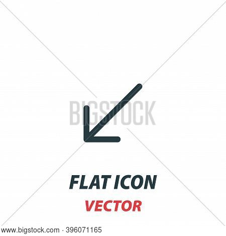 Arrow Icon Flat Style Vector & Photo (Free Trial) | Bigstock