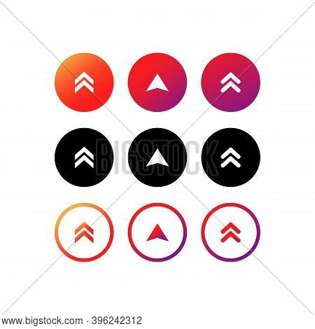Swipe Button Icon Set Vector & Photo (Free Trial) | Bigstock
