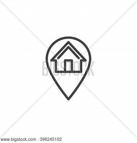 Home Location Pin Vector & Photo (Free Trial) | Bigstock