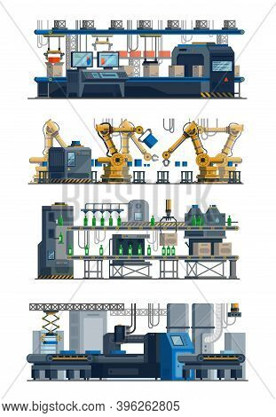 Assembly Line. Vector & Photo (Free Trial) | Bigstock