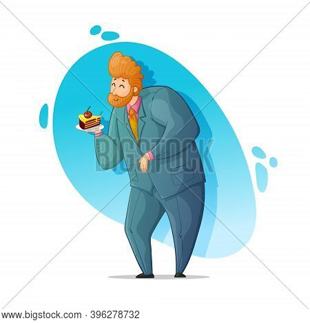 Guy Holds Cake His Vector & Photo (Free Trial) | Bigstock