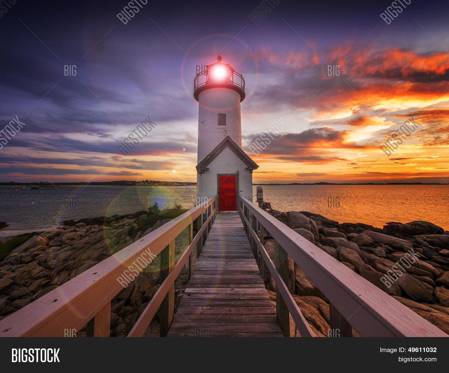 Sunset Lighthouse Image & Photo (Free Trial) | Bigstock