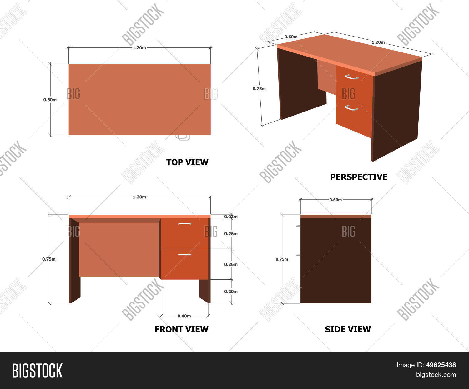 Office Table Plan Vector & Photo (Free Trial) | Bigstock