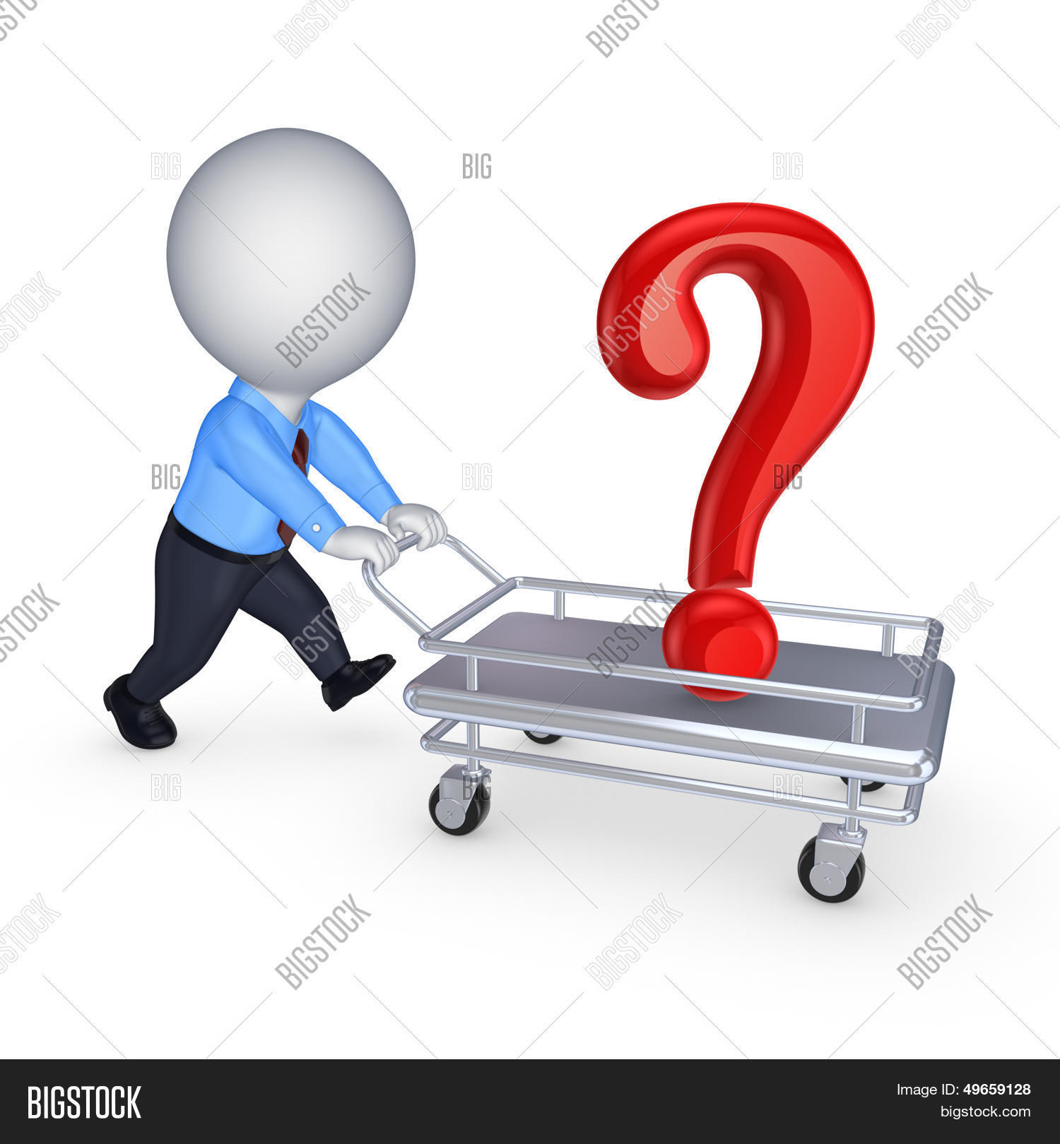 3d Person Query Mark Image & Photo (Free Trial) | Bigstock