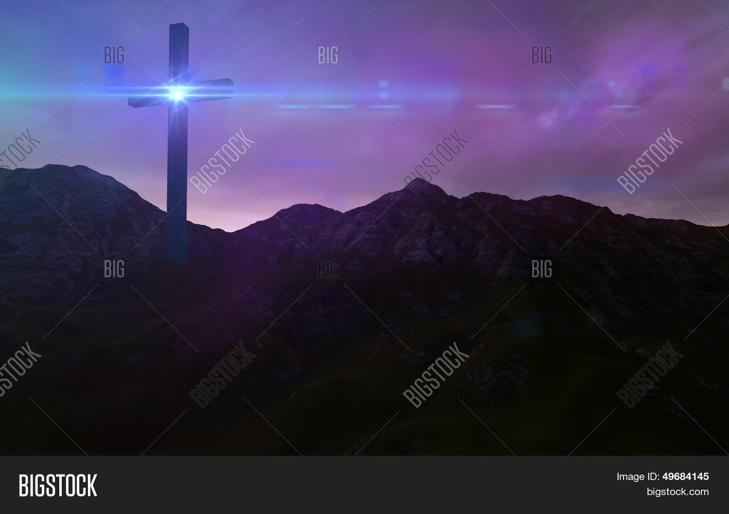 Wooden Cross Night Image & Photo (Free Trial) | Bigstock
