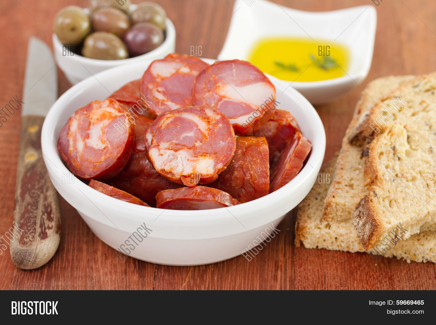 Chorizo Olives, Bread Image & Photo (Free Trial) | Bigstock