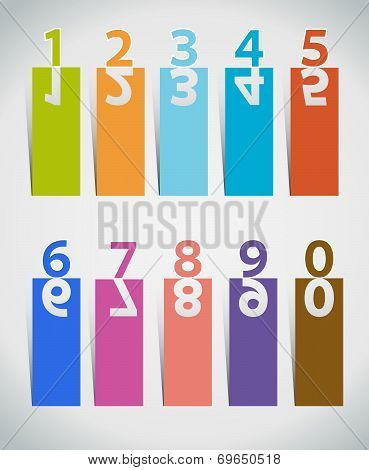 Numbers Set.paper Cut Vector & Photo (Free Trial) | Bigstock