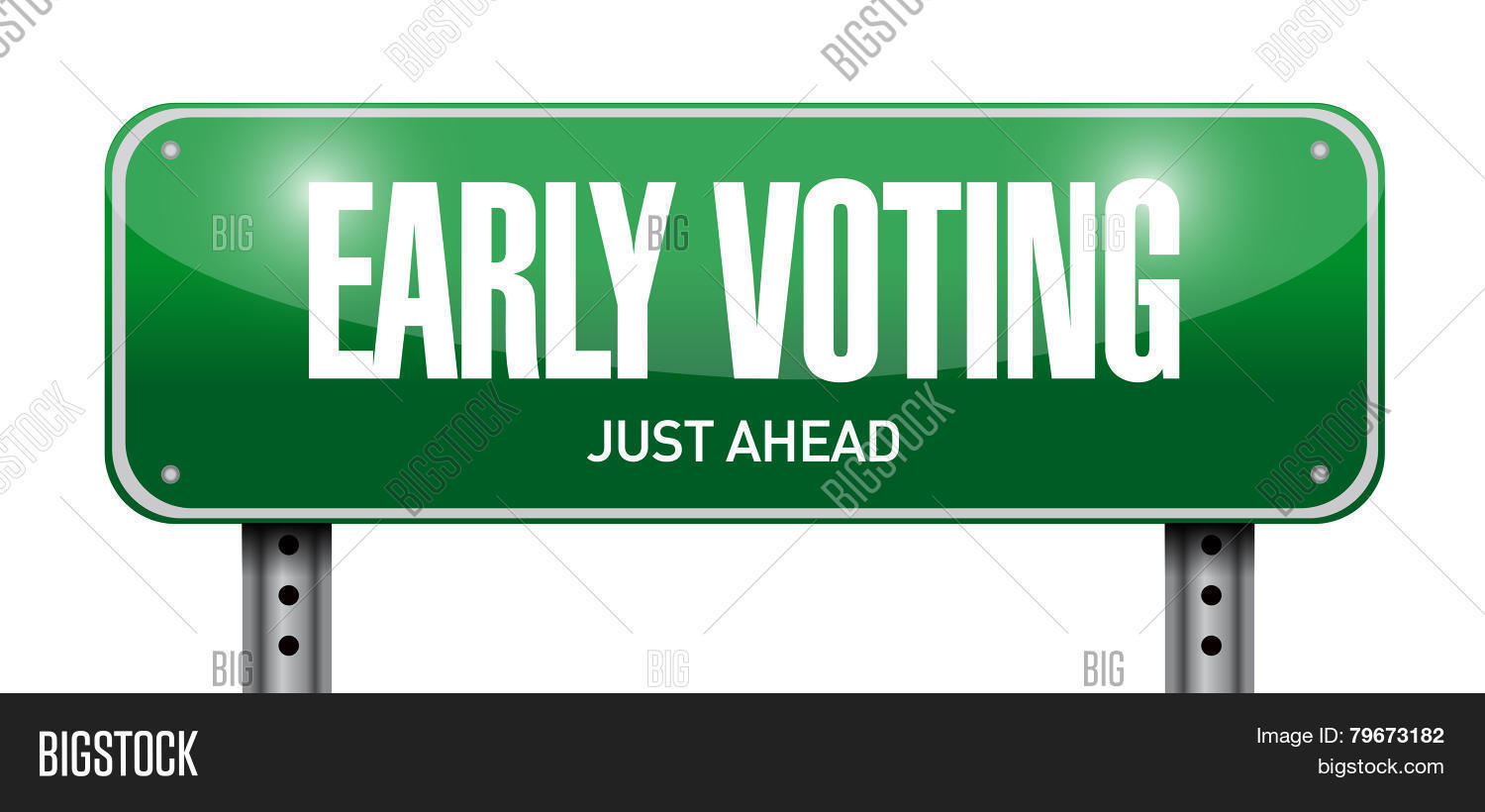 Early Voting Road Sign Image & Photo (Free Trial) | Bigstock