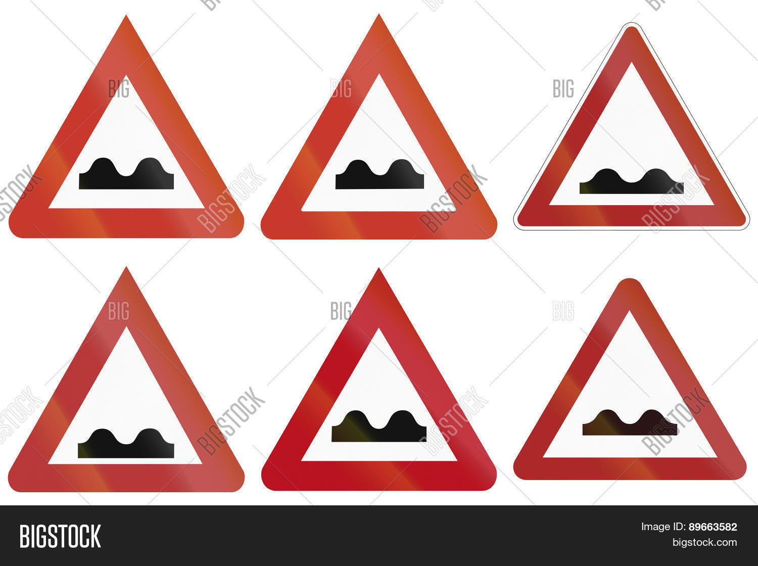 Uneven Road Signs Image & Photo (Free Trial) | Bigstock