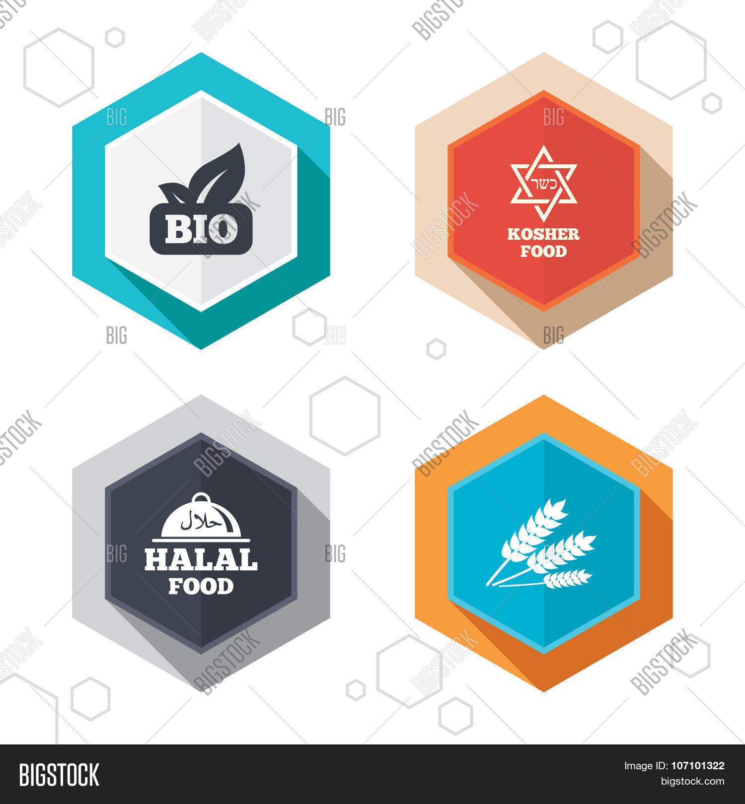 Natural Bio Food Vector & Photo (Free Trial) | Bigstock