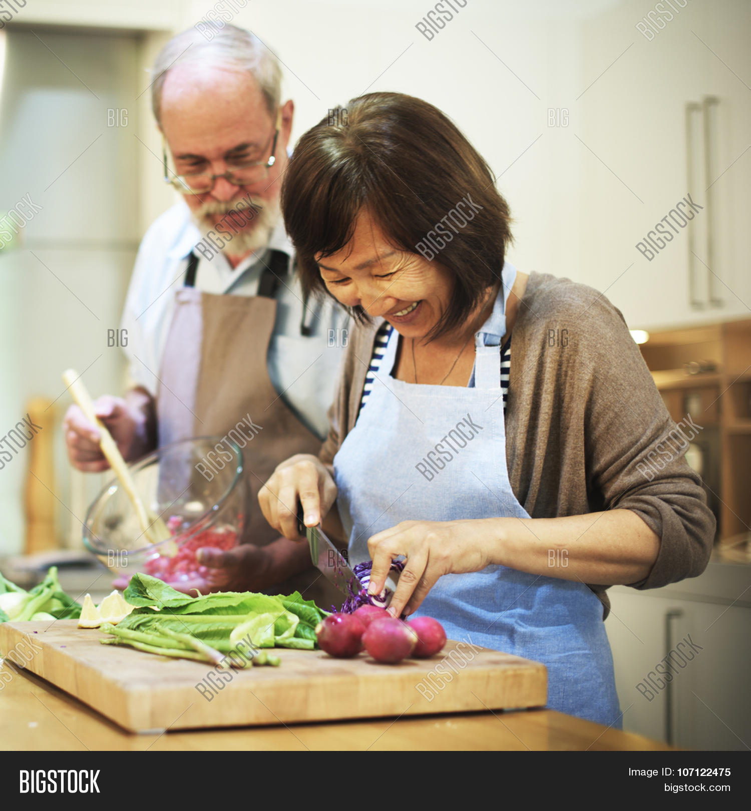 Family Cooking Kitchen Image & Photo (Free Trial) | Bigstock
