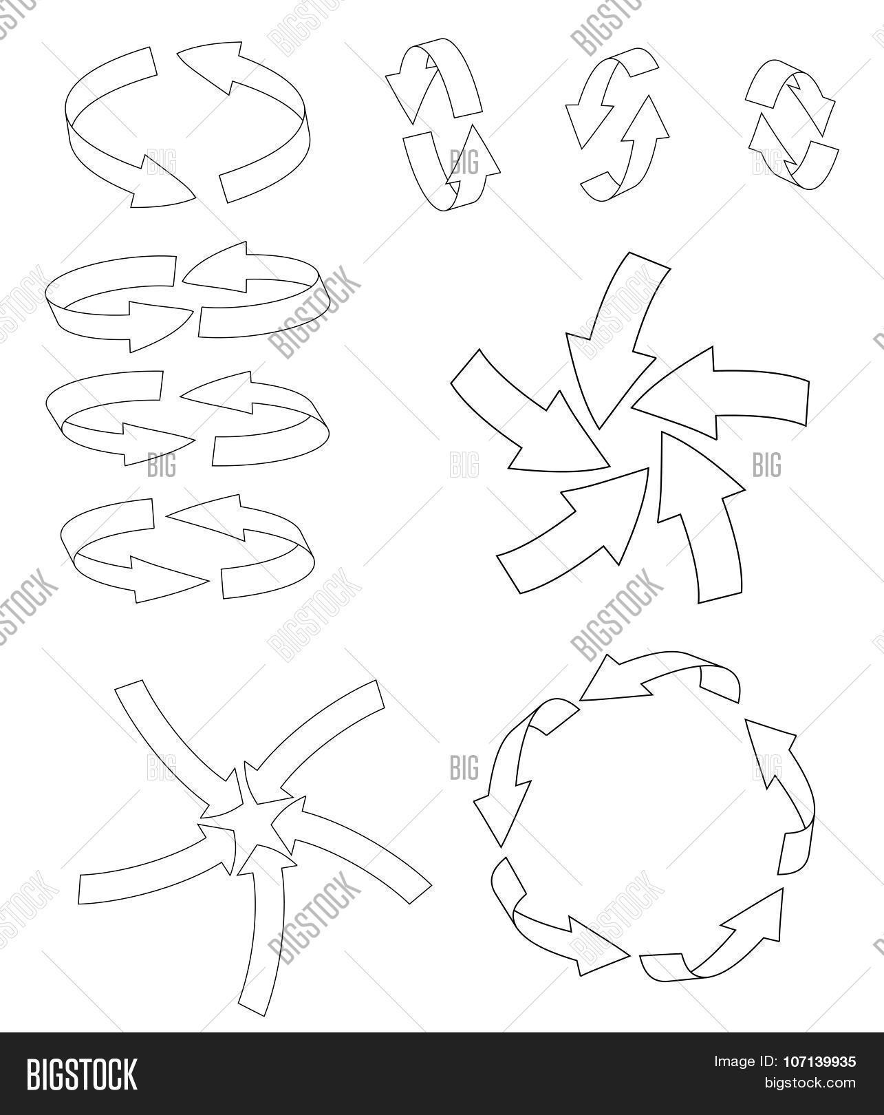 Arrow Symbol Cycle Vector & Photo (Free Trial) | Bigstock