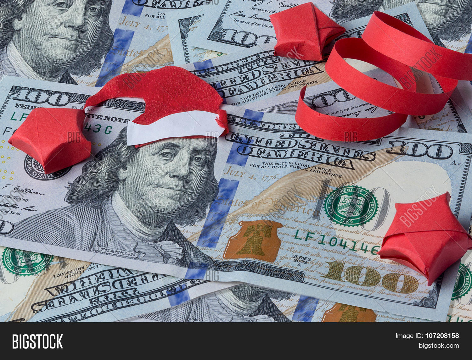 Bank Note Santa. Image & Photo (Free Trial) | Bigstock
