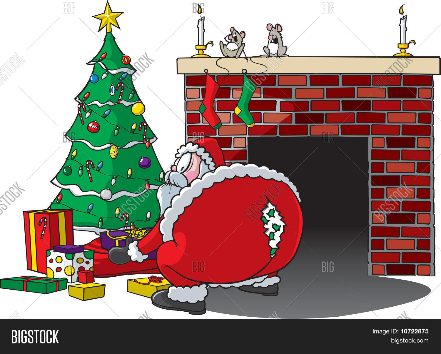 Santa Rips Pants Vector & Photo (Free Trial) | Bigstock