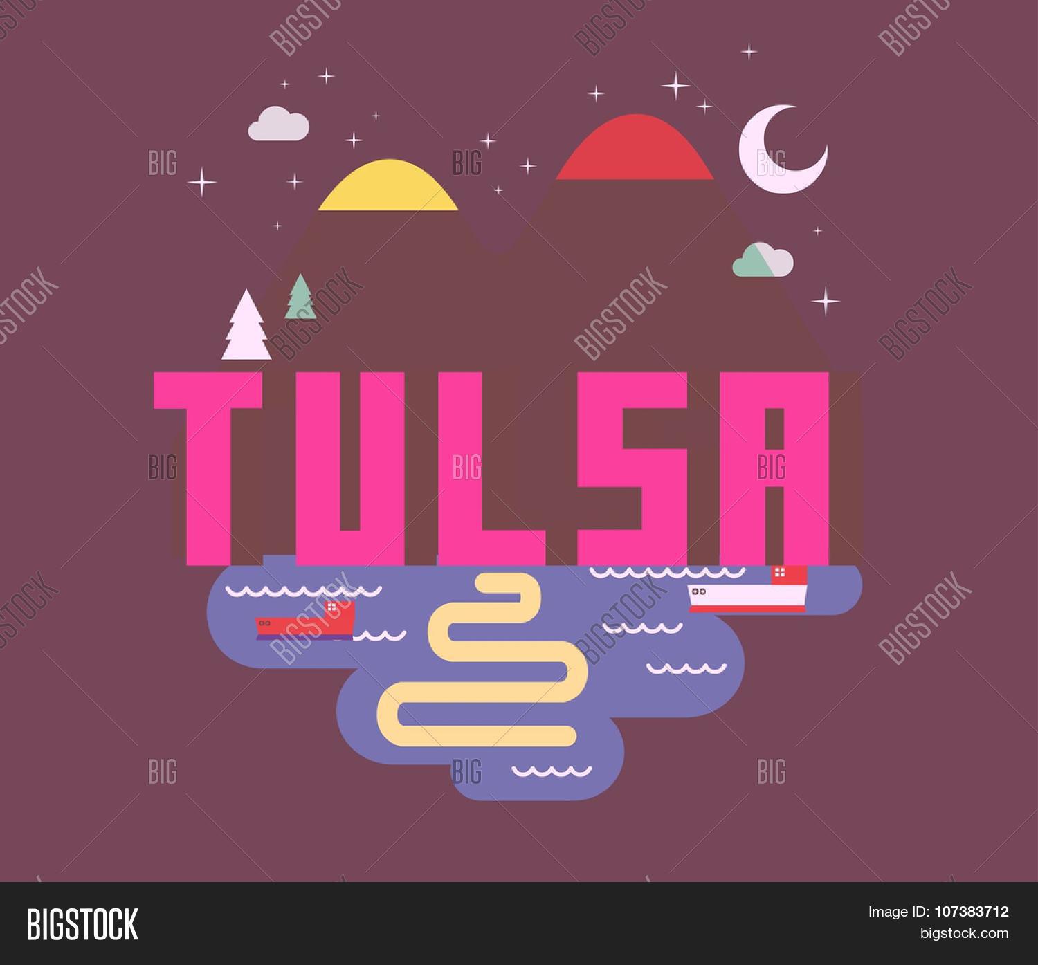 Tulsa Destination Vector & Photo (Free Trial) | Bigstock