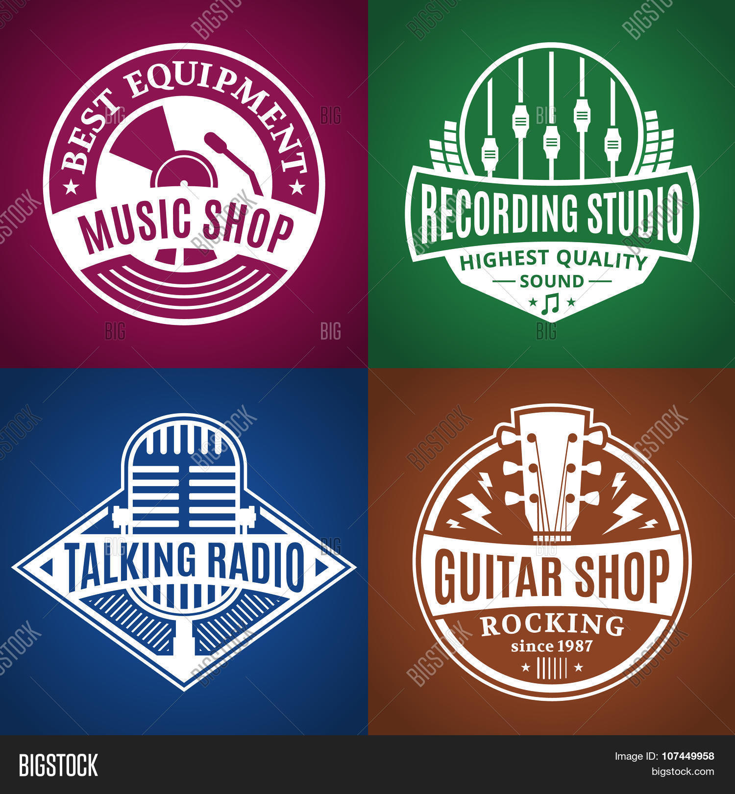 Set Vector Music Vector & Photo (Free Trial) | Bigstock