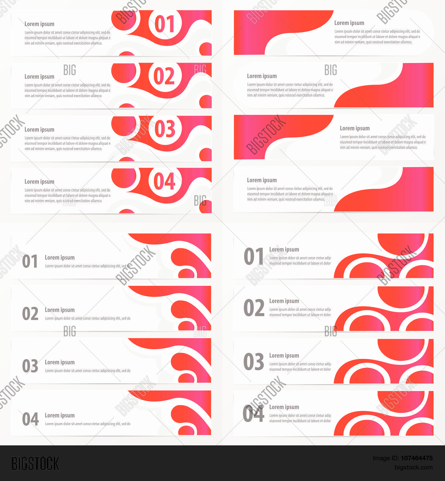 Banner Template Pink Vector & Photo (Free Trial) | Bigstock