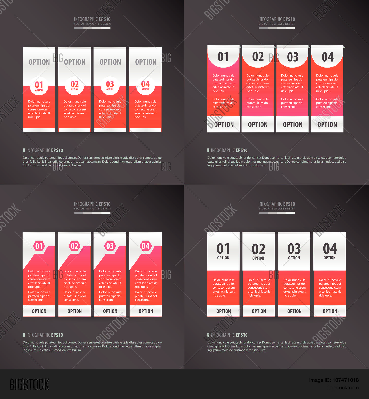 Pack Banner Design 4 Vector & Photo (Free Trial) | Bigstock