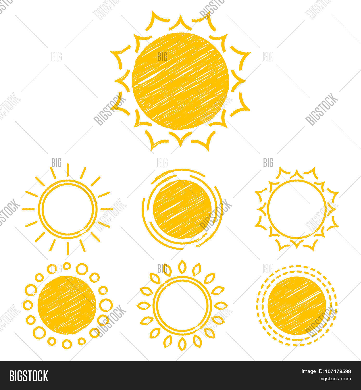 Abstract Symbols Sun Vector & Photo (Free Trial) | Bigstock