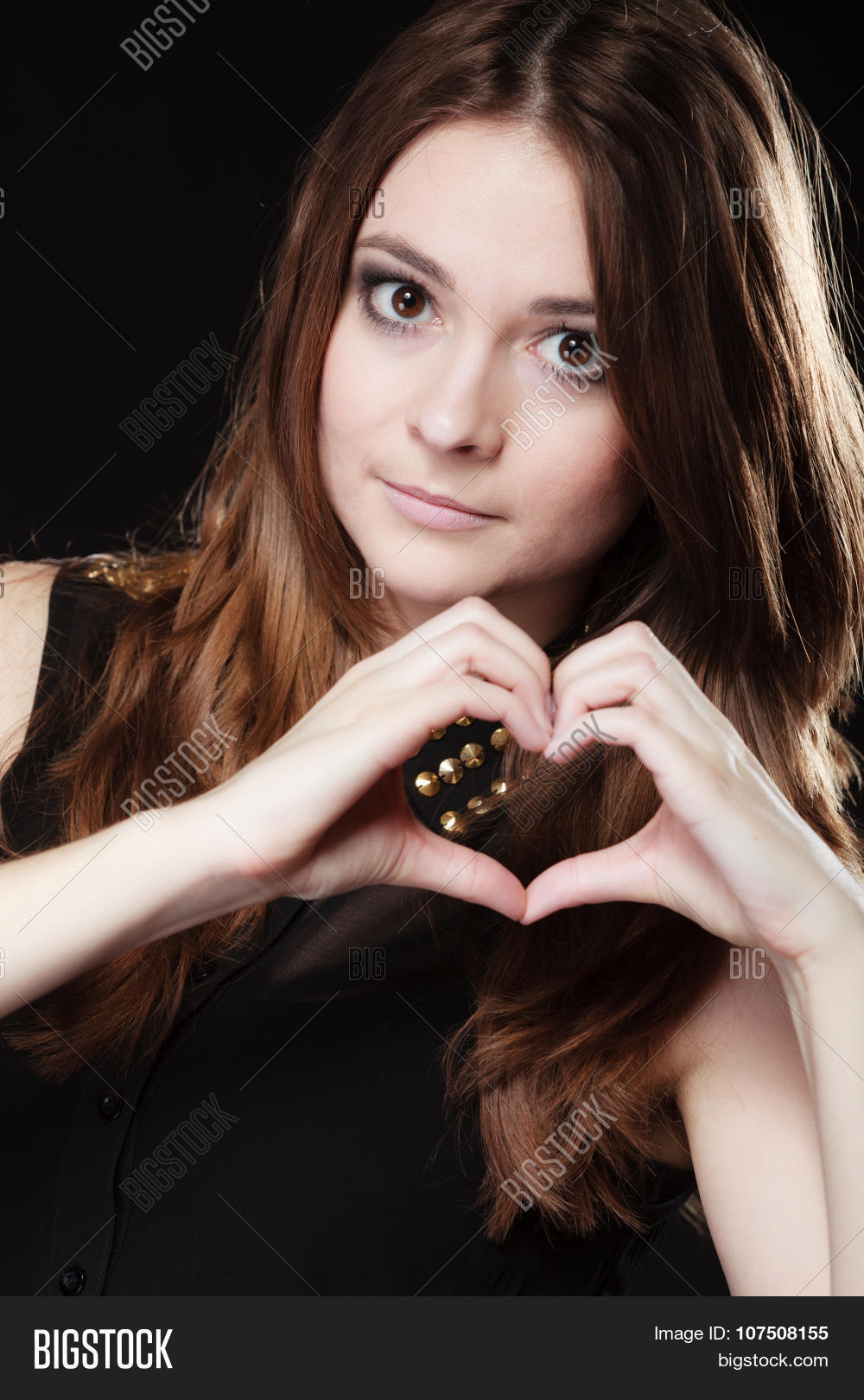 Teen Girl Doing Heart Image & Photo (Free Trial) | Bigstock