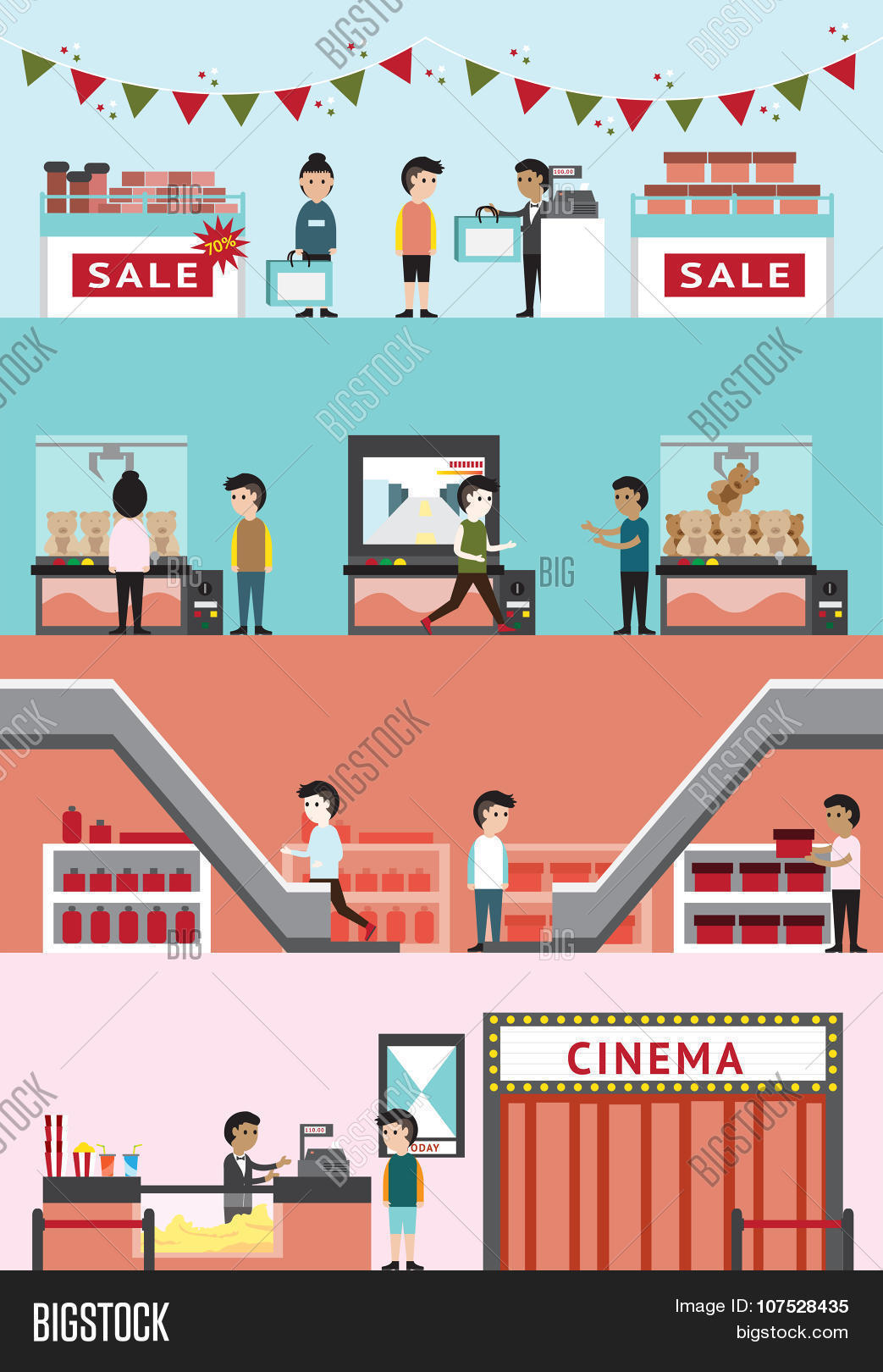 Flat Cartoon Vector & Photo (Free Trial) | Bigstock